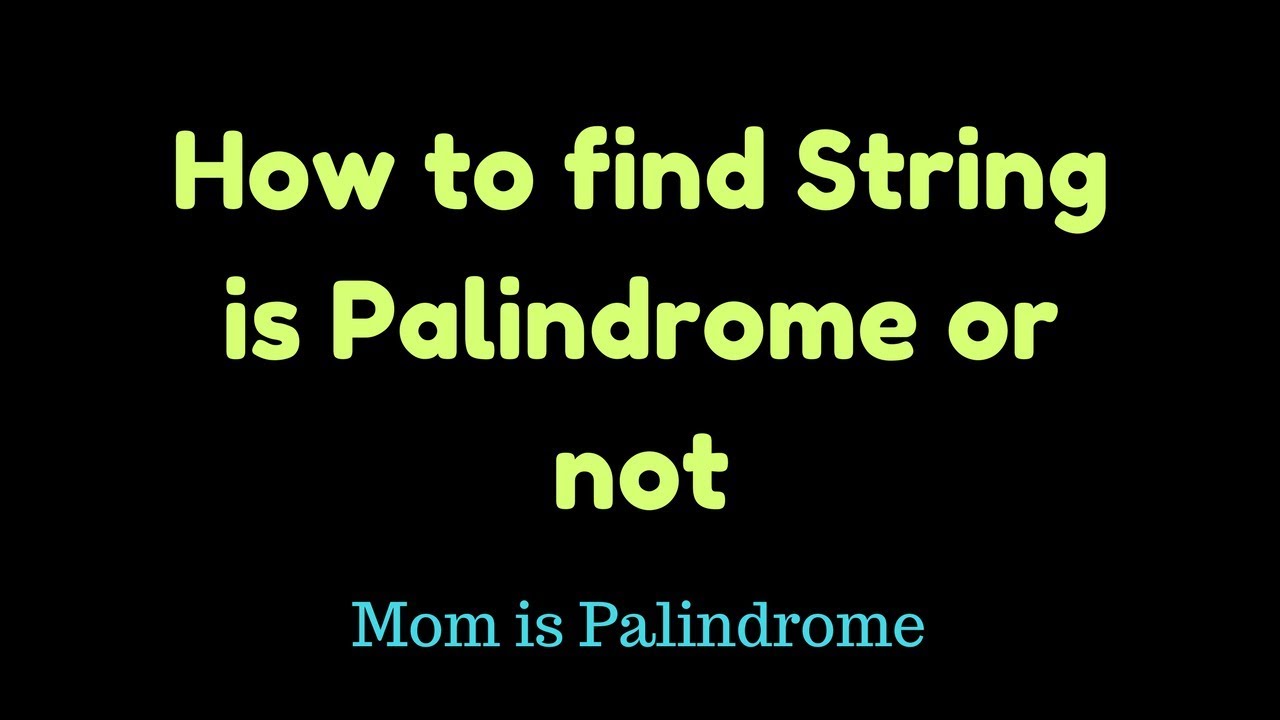 Check whether string is palindrome or not in C# - The Coding Bus
